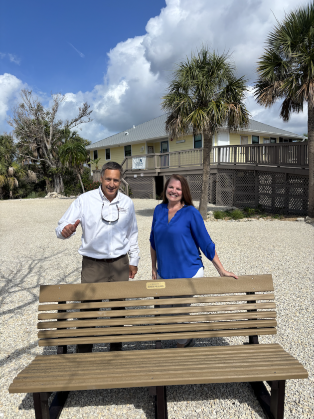 CECI, bank unveil named bench - SANIBEL-CAPTIVA - Island Reporter ...